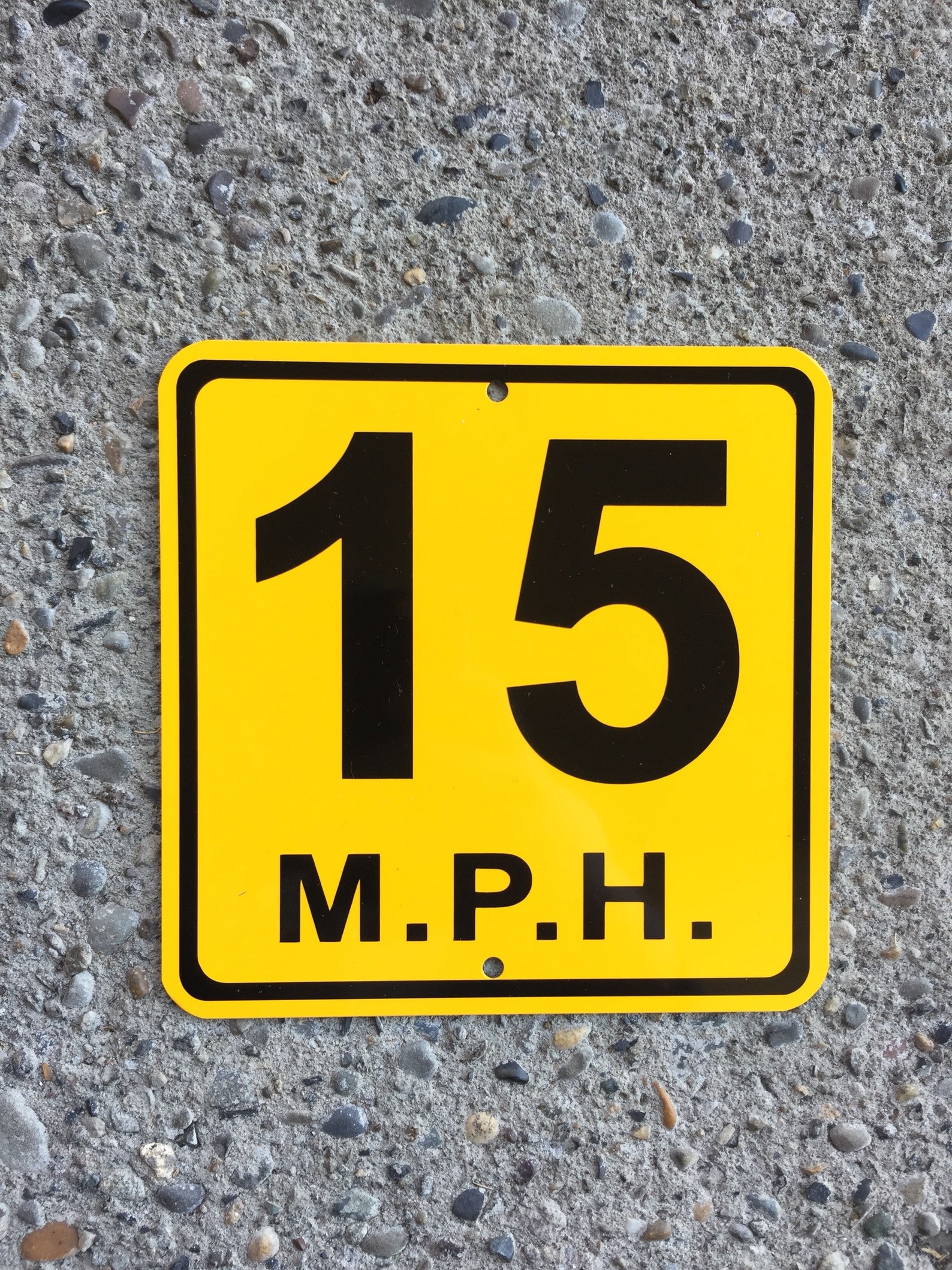 Speed Limit 15 MPH Metal Caution Street Sign 6x6 - Etsy
