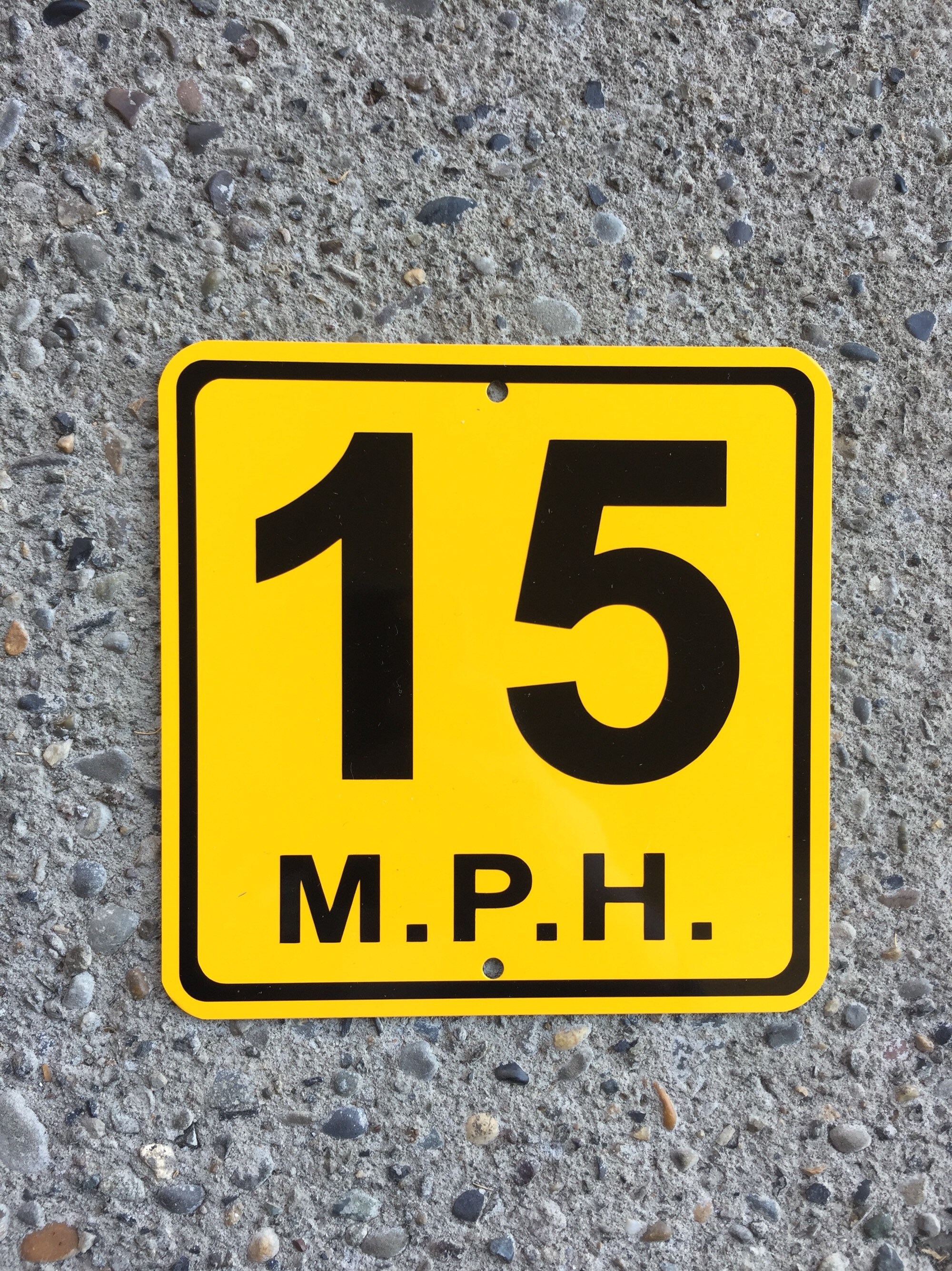 Speed Limit 15 MPH Metal Caution Street Sign 6x6 | Etsy