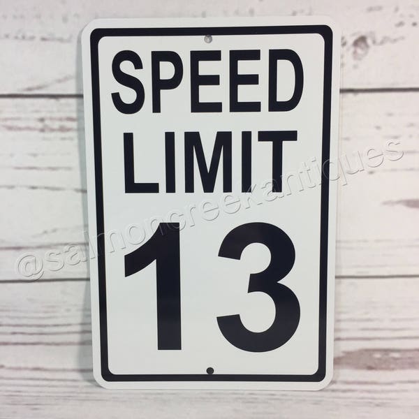 Speed Limit Sign - Etsy