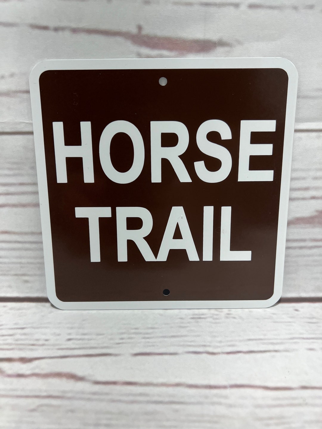 Horse Trail Mini Metal Park Trails Riding Path Equestrian Sign 6"x6" or ...