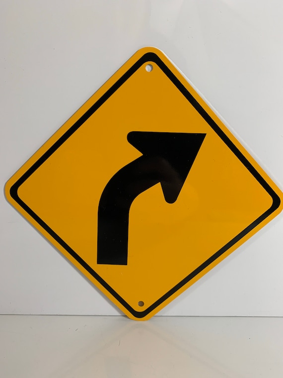 Sharp Right Turn Sign