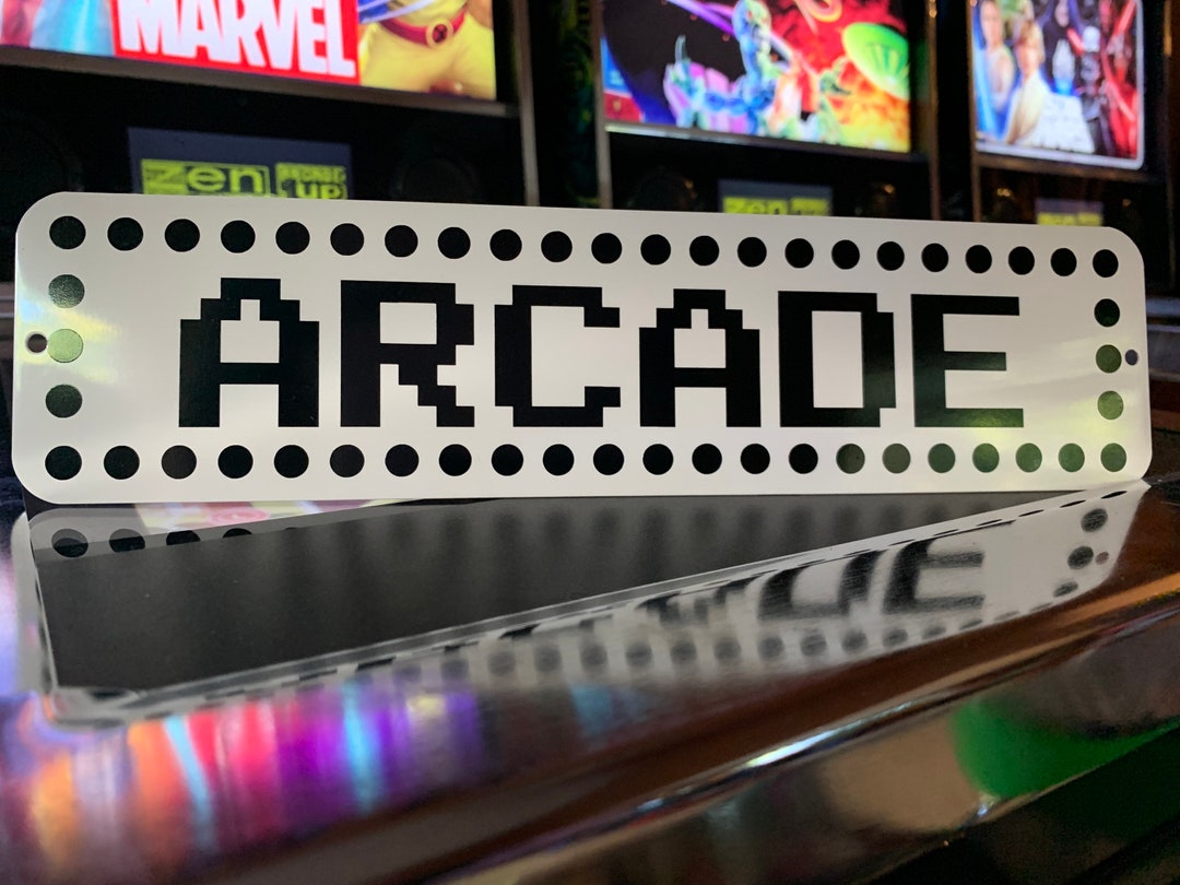ARCADE Mini Video Game Room Metal Sign 3"x12" NEW - Etsy