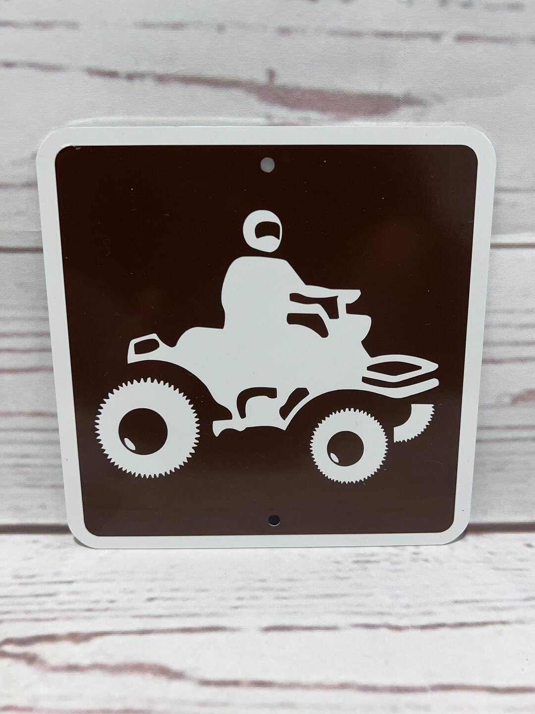 Off-road 4x4 ATV 4wheeler Quad Trail Mini Metal Parks & Recreation Sign ...