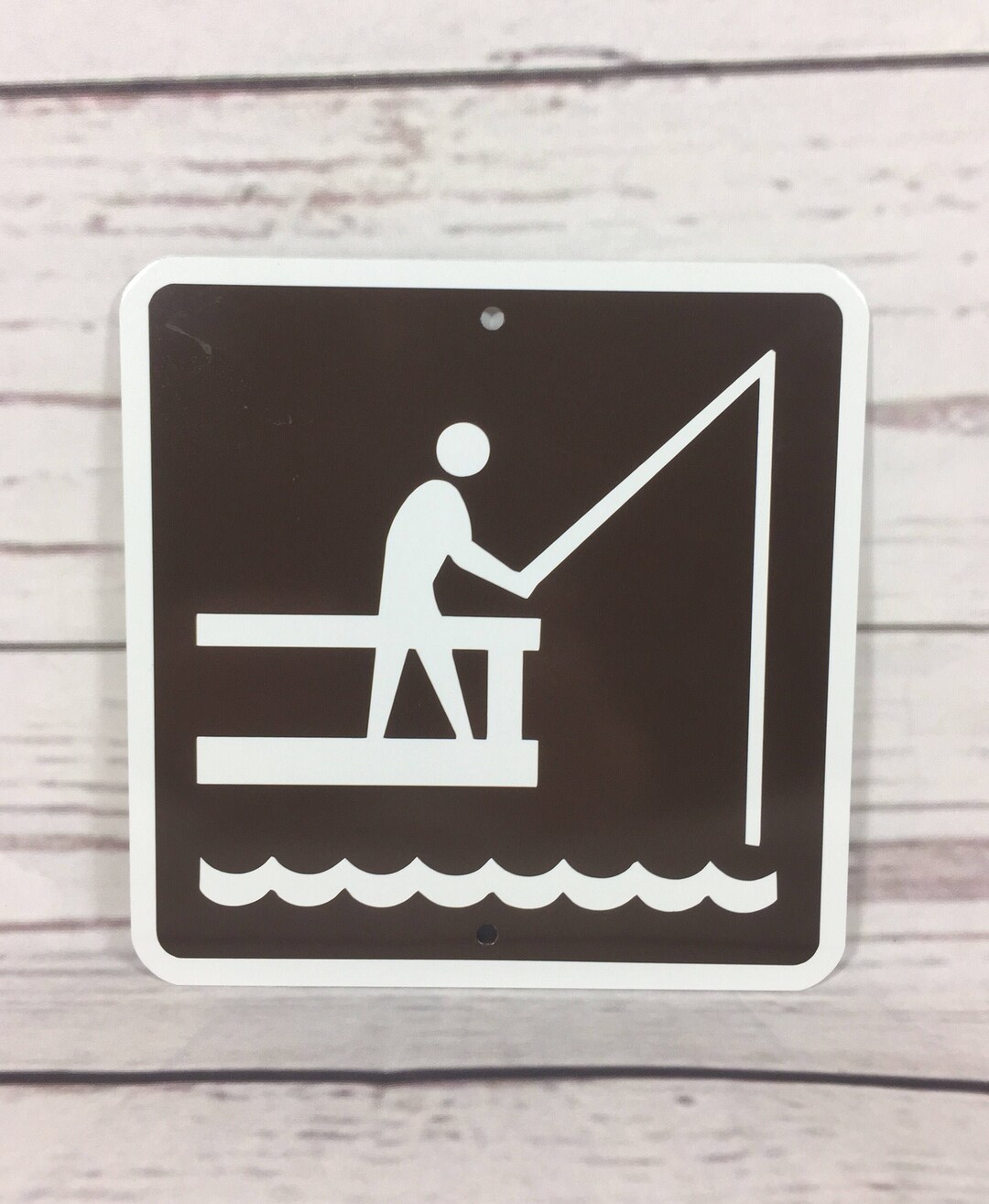 Dock Fishing Mini Metal Camping Lake Parks & Recreation Sign 6"x6" or ...