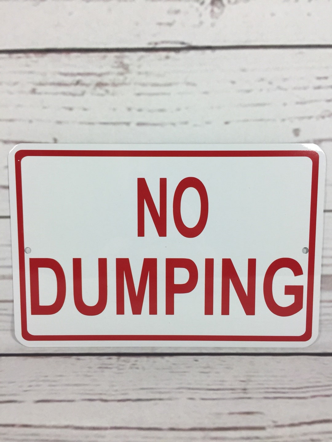 NO Dumping Metal Property Garbage Dump Sign NEW - (3 Sizes Available ...