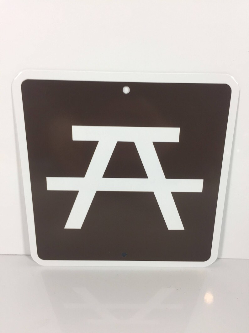 Picnic Table Mini Metal Camping Parks Recreation Sign - Etsy