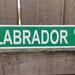 LABRADOR Lane Street METAL Dog House Sign 3x12 New & Handmade - Etsy