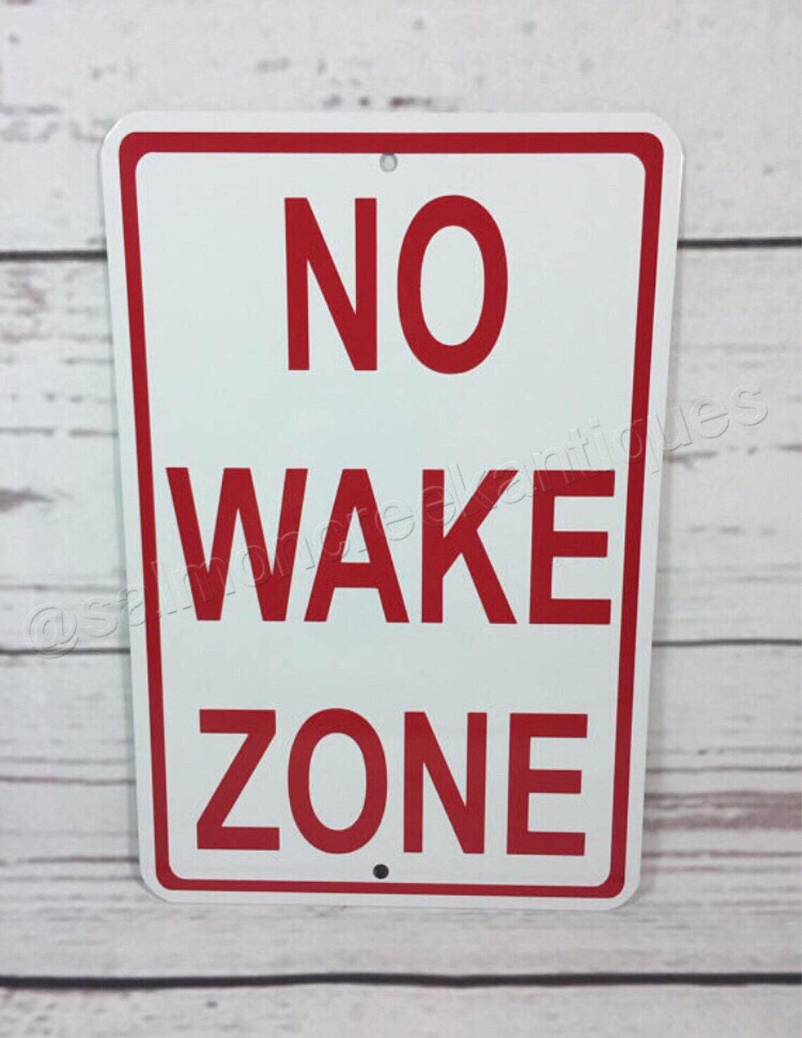 NO Wake Zone Metal Boat Marina Sign NEW - (3 Sizes Available) - Etsy
