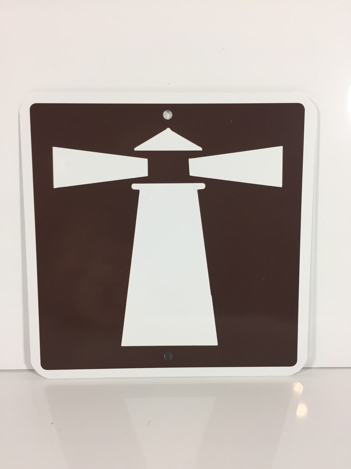 Lighthouse Metal Park Beach Sign 6x6 or | Etsy