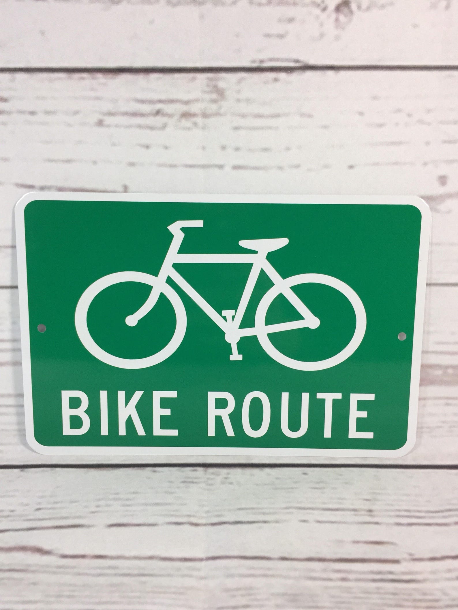 Bike Route Metal Bicycle Path Sign NEW 3 Sizes Available - Etsy