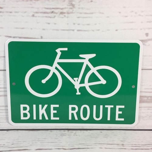 Bike Lane Metal Bicycle Street Road Sign NEW 3 Sizes - Etsy