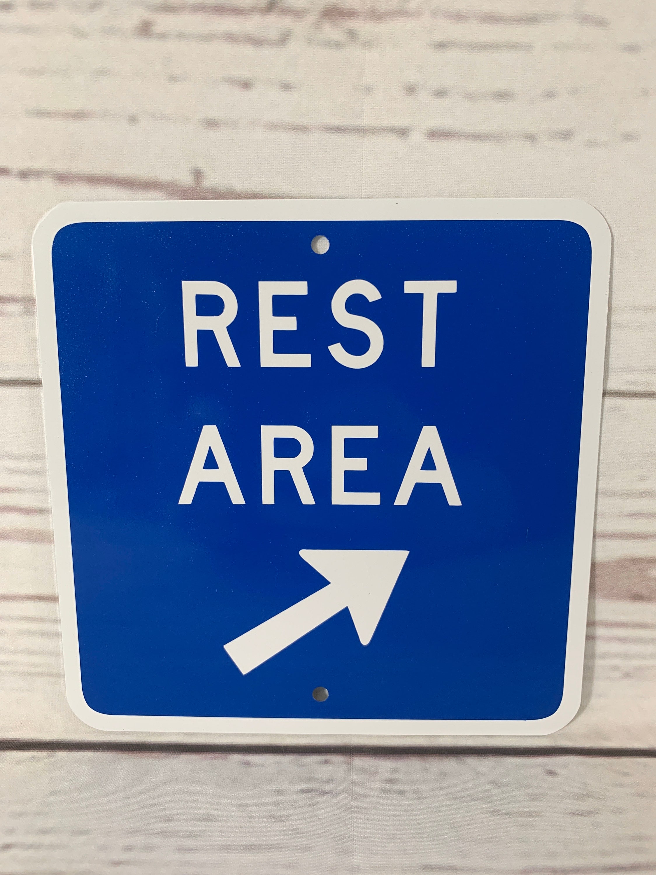 Interstate Highway Rest Stop Sign