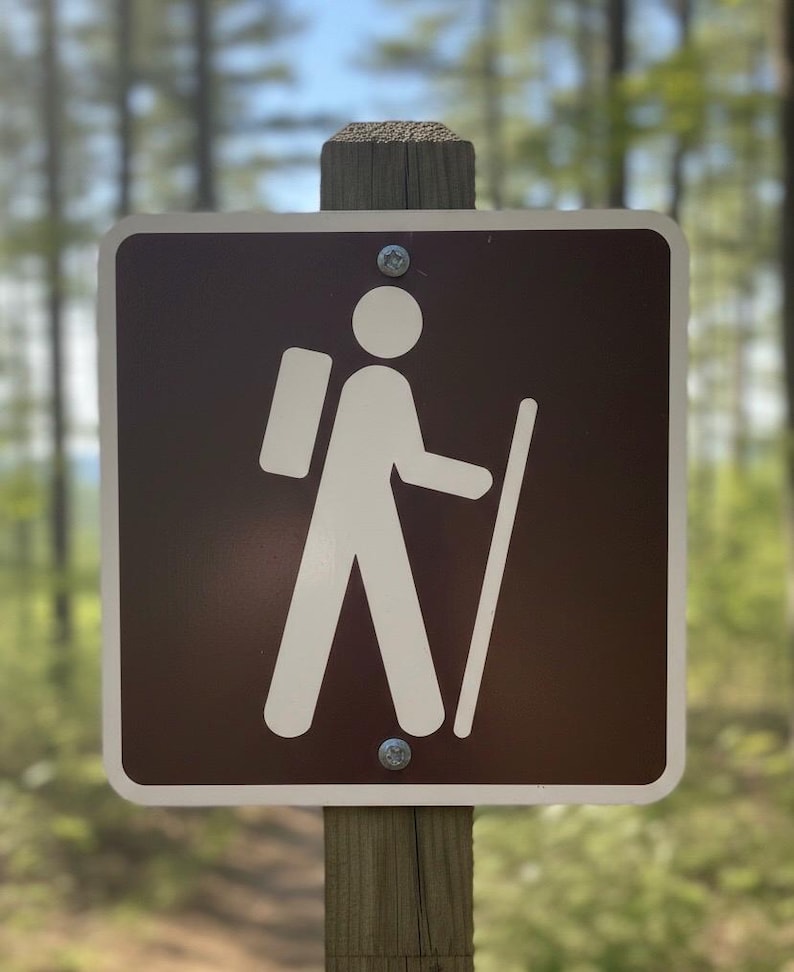 Hiking Path Metal Sign: Parks & Recreation Trail Marker - Etsy