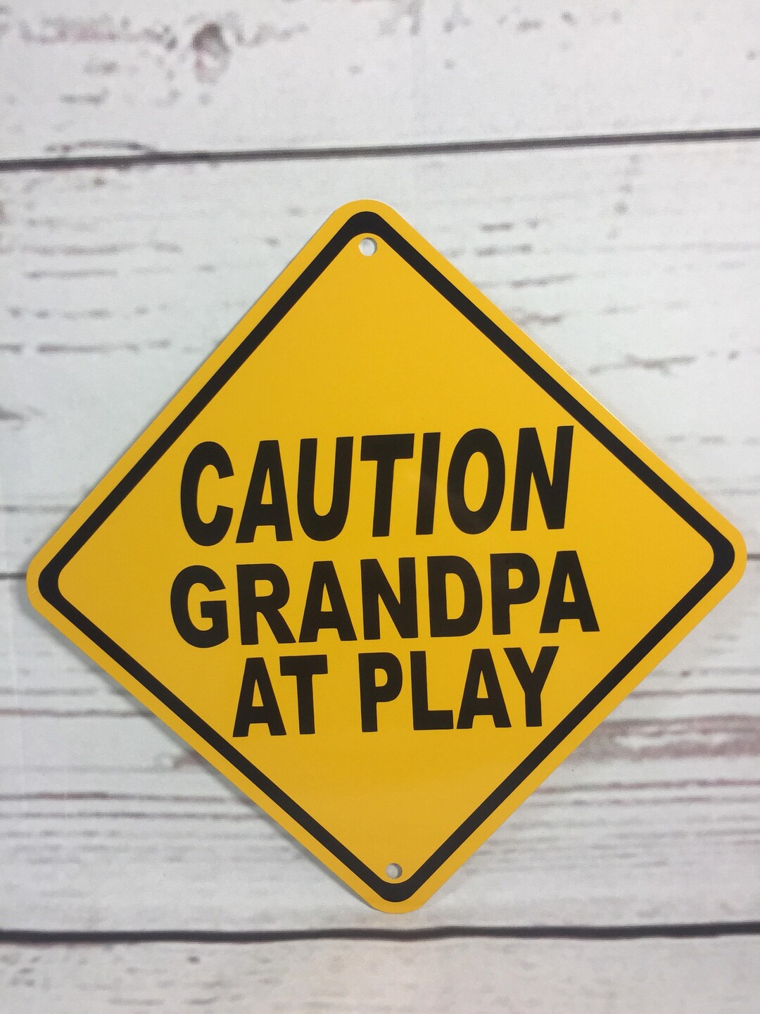 Caution Grandpa at Play Metal Sign - Funny Grandfather Crossing - Etsy