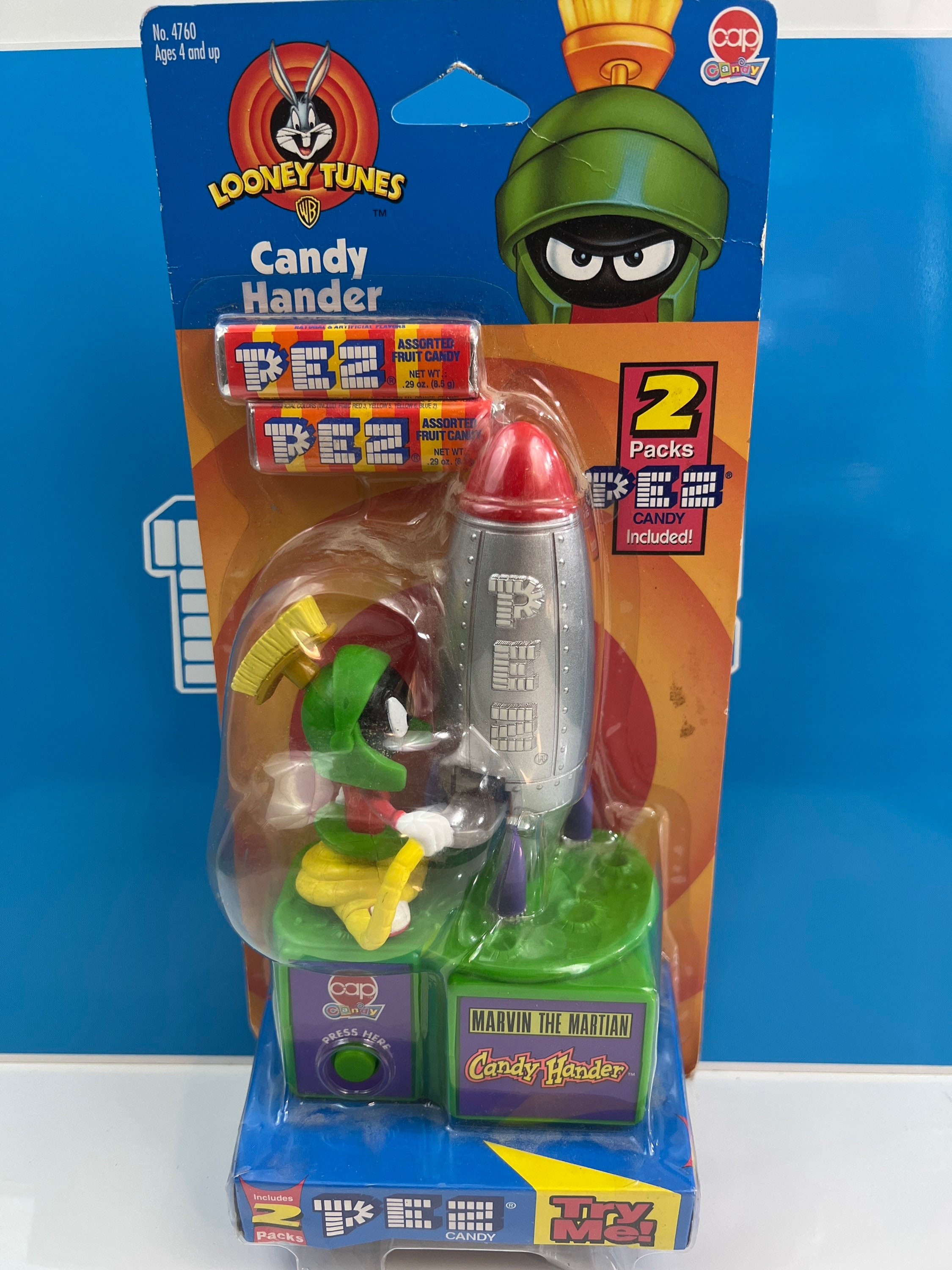 Vintage PEZ Marvin the Martian and Rocket Ship PEZ Candy Hander ...