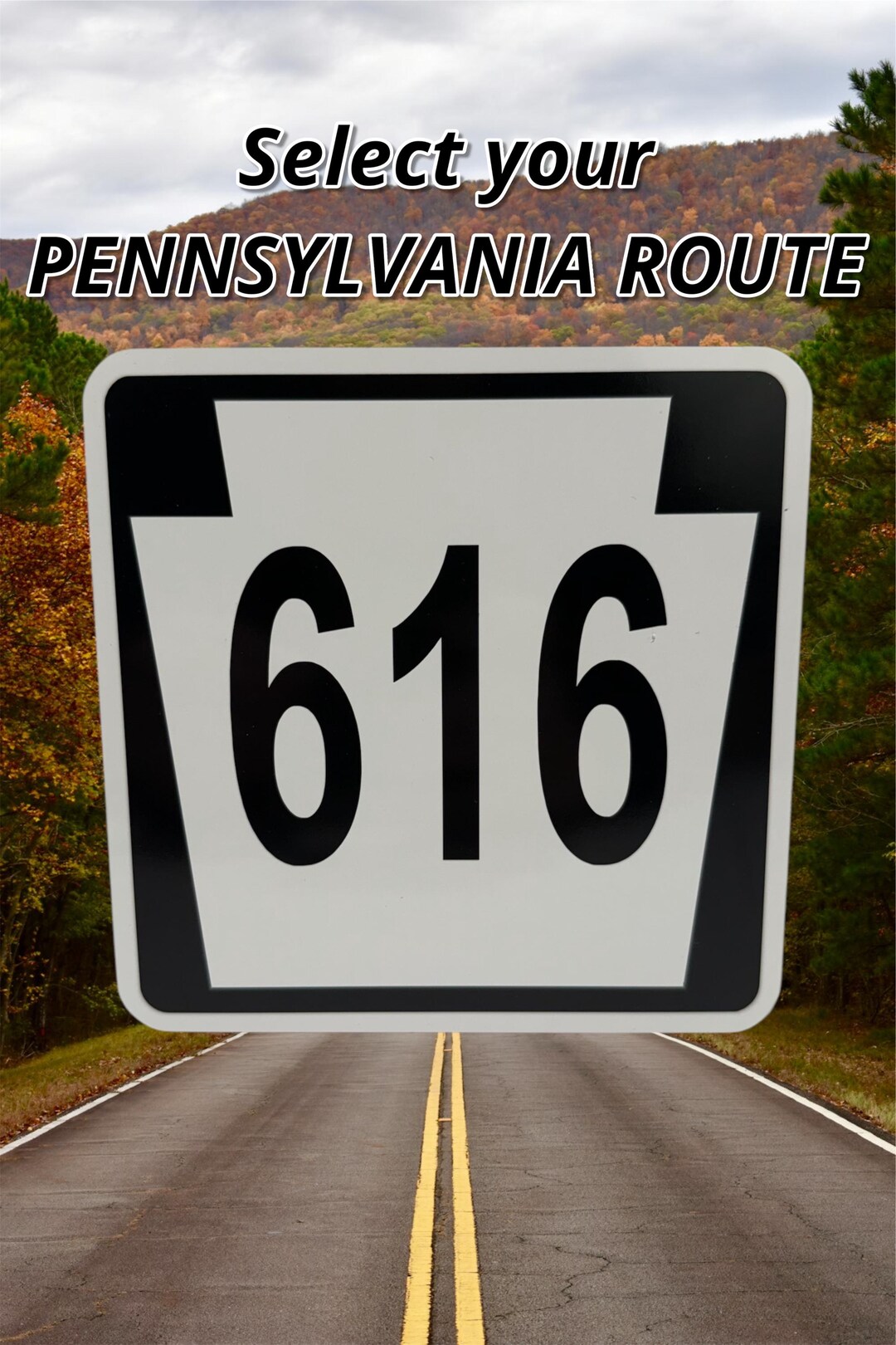 Custom Pennsylvania State Route Sign: Metal Highway Sign - Etsy