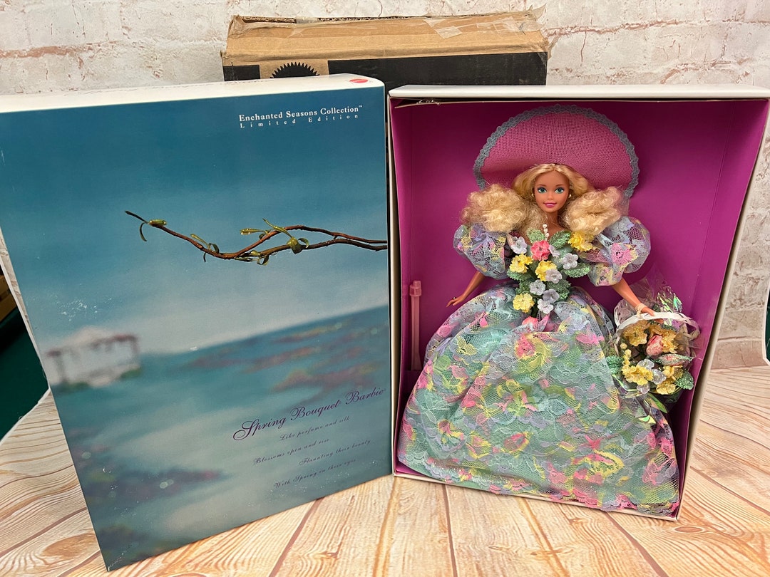 Vintage 1994 Spring Bouquet Barbie Doll by Mattel - Enchanted Seasons ...