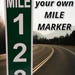 Custom Metal Mile Marker Sign: Personalized Road Sign (3x12 or 6x24) - Etsy