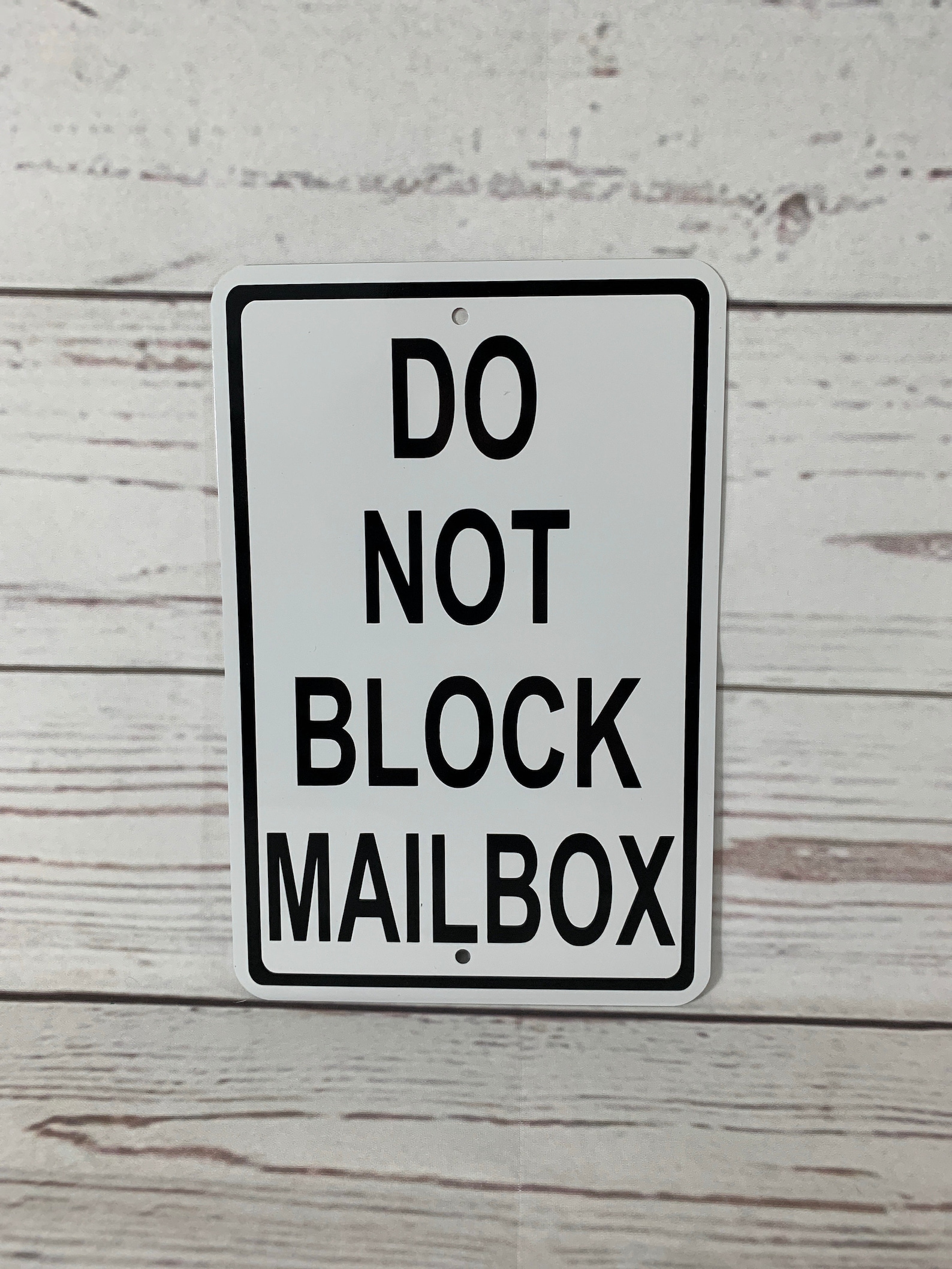 Do Not Block Mailbox Metal Street No Parking Property Sign NEW - Etsy