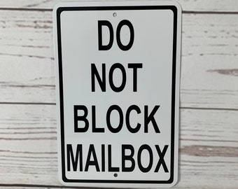 Do Not Block Mailbox - Etsy