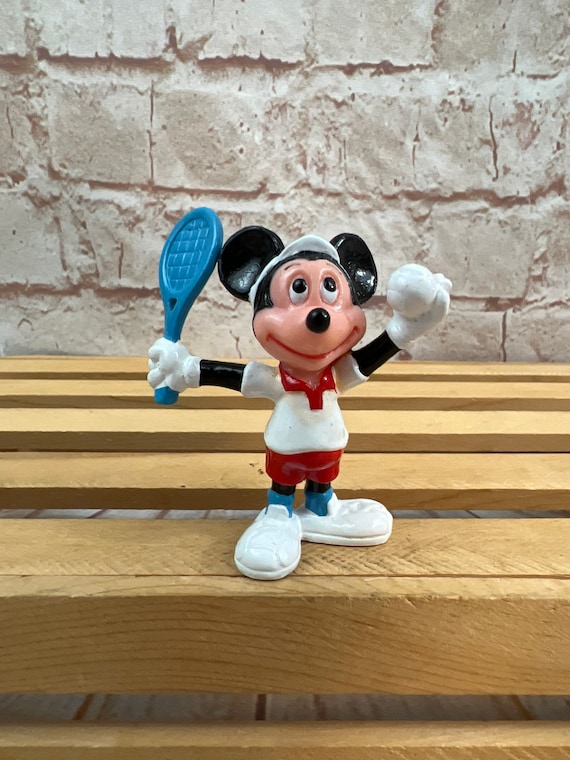 Vintage Disney Mickey Mouse Tennis Player Sports Mini PVC | Etsy