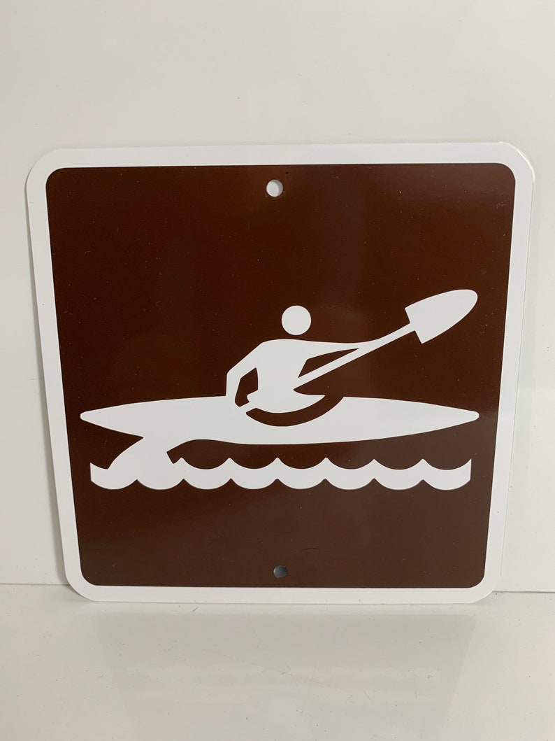 Kayak Metal Kayaking Outdoor Sports Sign 6x6 or | Etsy