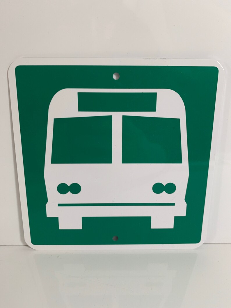 BUS STOP Mini Metal Recreational Road Street Sign | Etsy