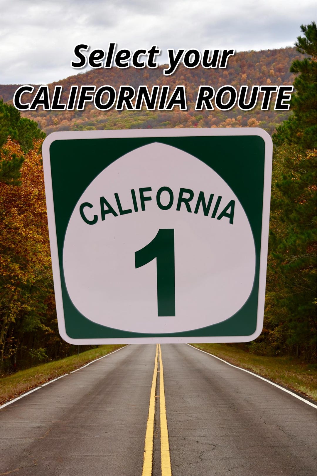 Custom California Route Sign: Personalized Metal Road Sign - Etsy