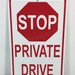 STOP Private Drive Metal Property Sign NEW 3 Sizes Available - Etsy