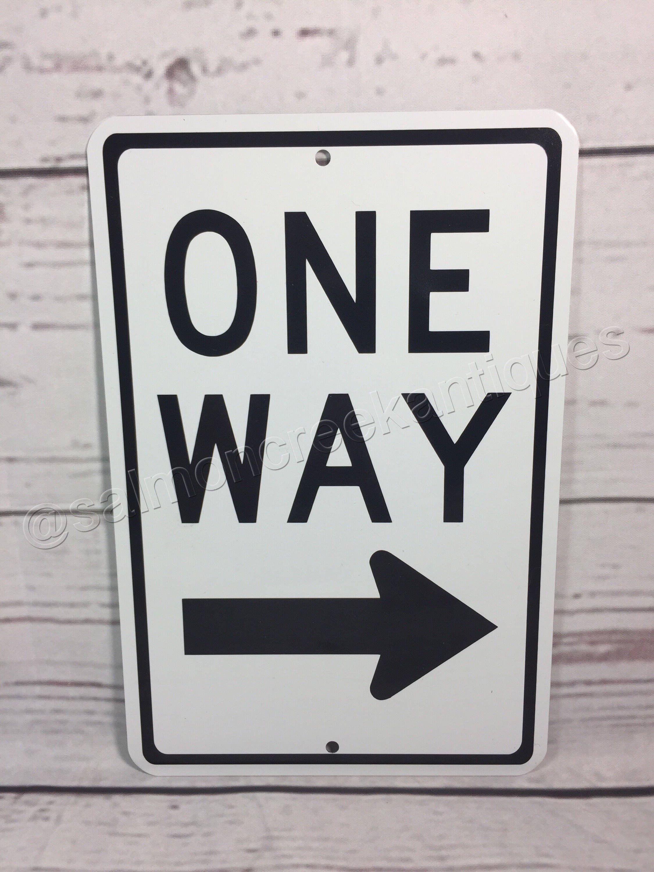 One Way Right Metal Street Traffic Direction Sign NEW 3 sizes | Etsy