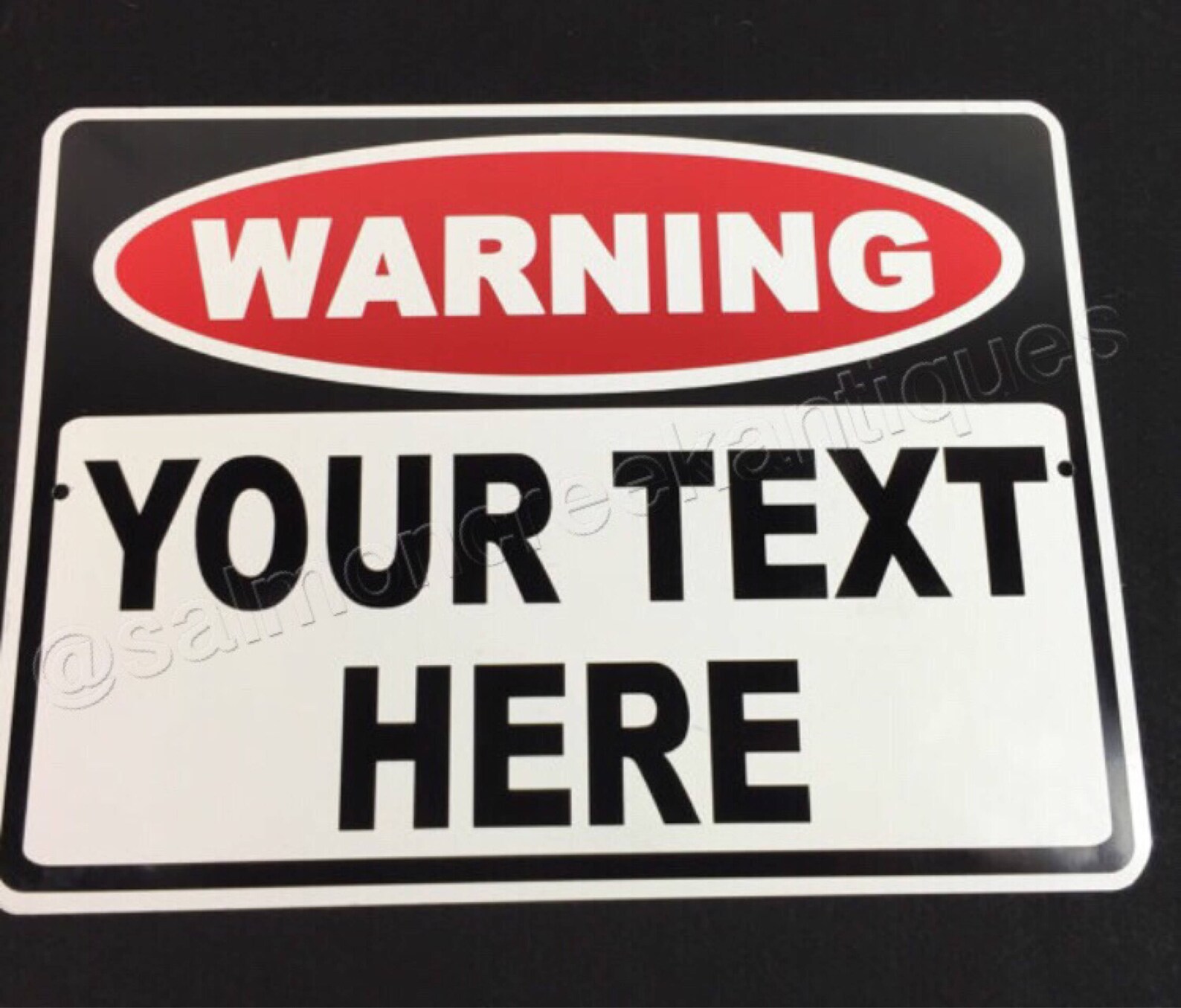 Custom WARNING Your Text Here Metal Personalized Sign 3 | Etsy