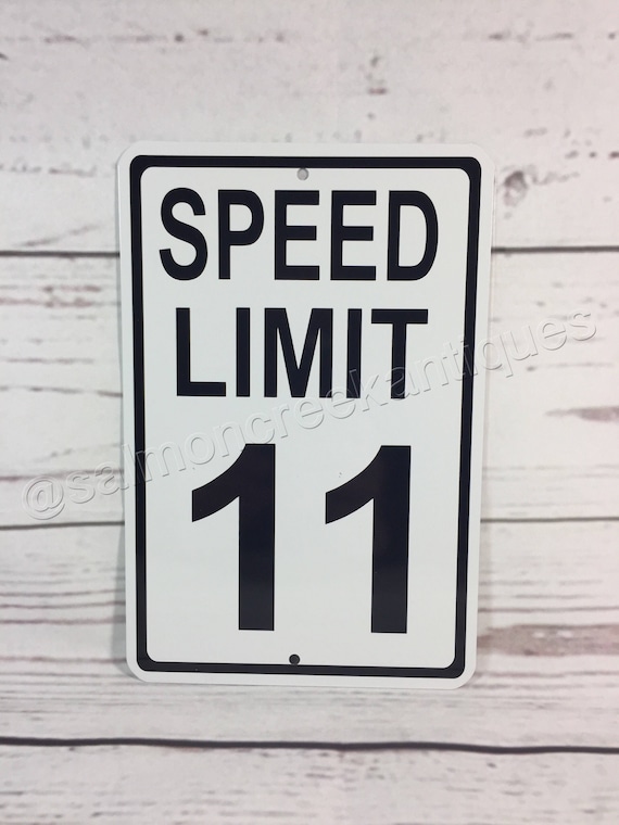 Speed Limit 11 Metal Street Traffic Sign NEW 11MPH 11th | Etsy