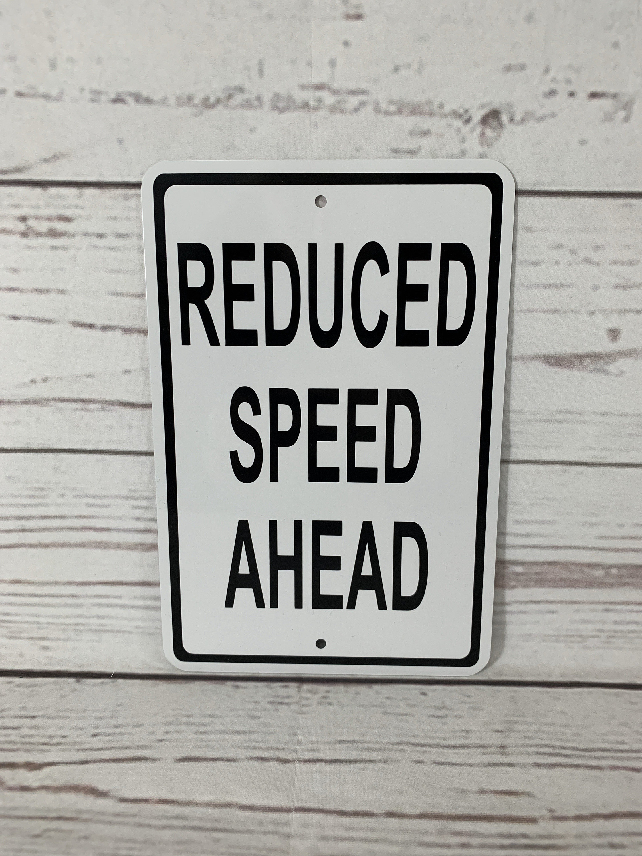 Reduced Speed Ahead Metal Street Road Sign NEW 3 Sizes | Etsy