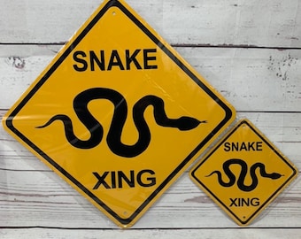 CAUTION SNAKE CROSSING - Etsy