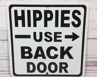 Use Back Door Sign - Etsy