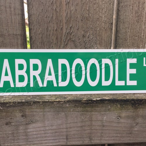 Labradoodle Signfunny Metal Signsdog Warning | Etsy