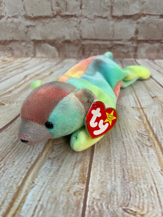 Vintage 1998 TY Sammy the Rainbow Bear Plush Stuffed Animal | Etsy