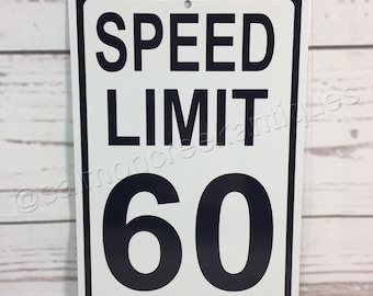 Speed Limit Sign - Etsy