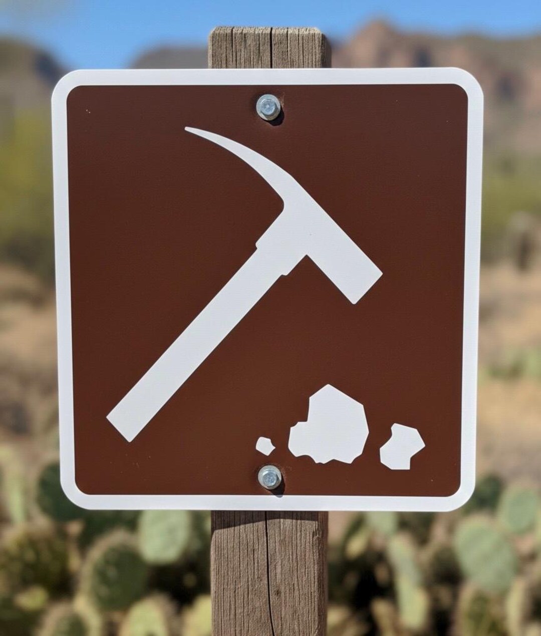 Rock Mining Area Metal Sign: Parks & Recreation Digging Site - Etsy