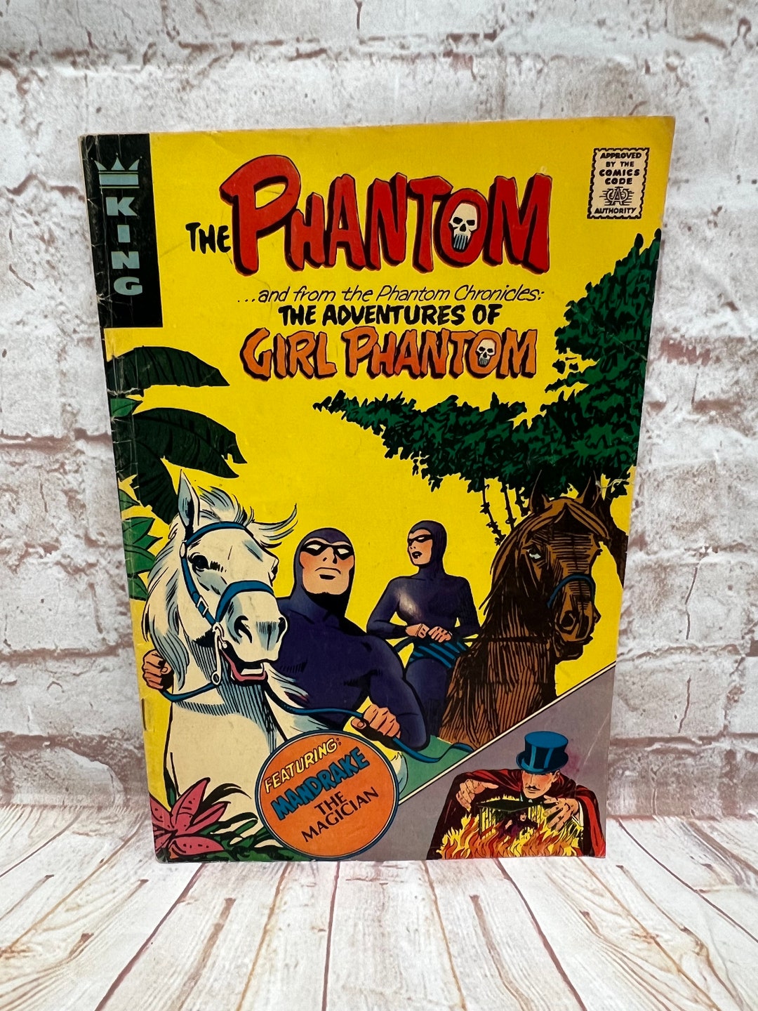 Vintage 1973 the Phantom Adventures of Phantom Girl Featuring Mandrake the Magician King Comic ...