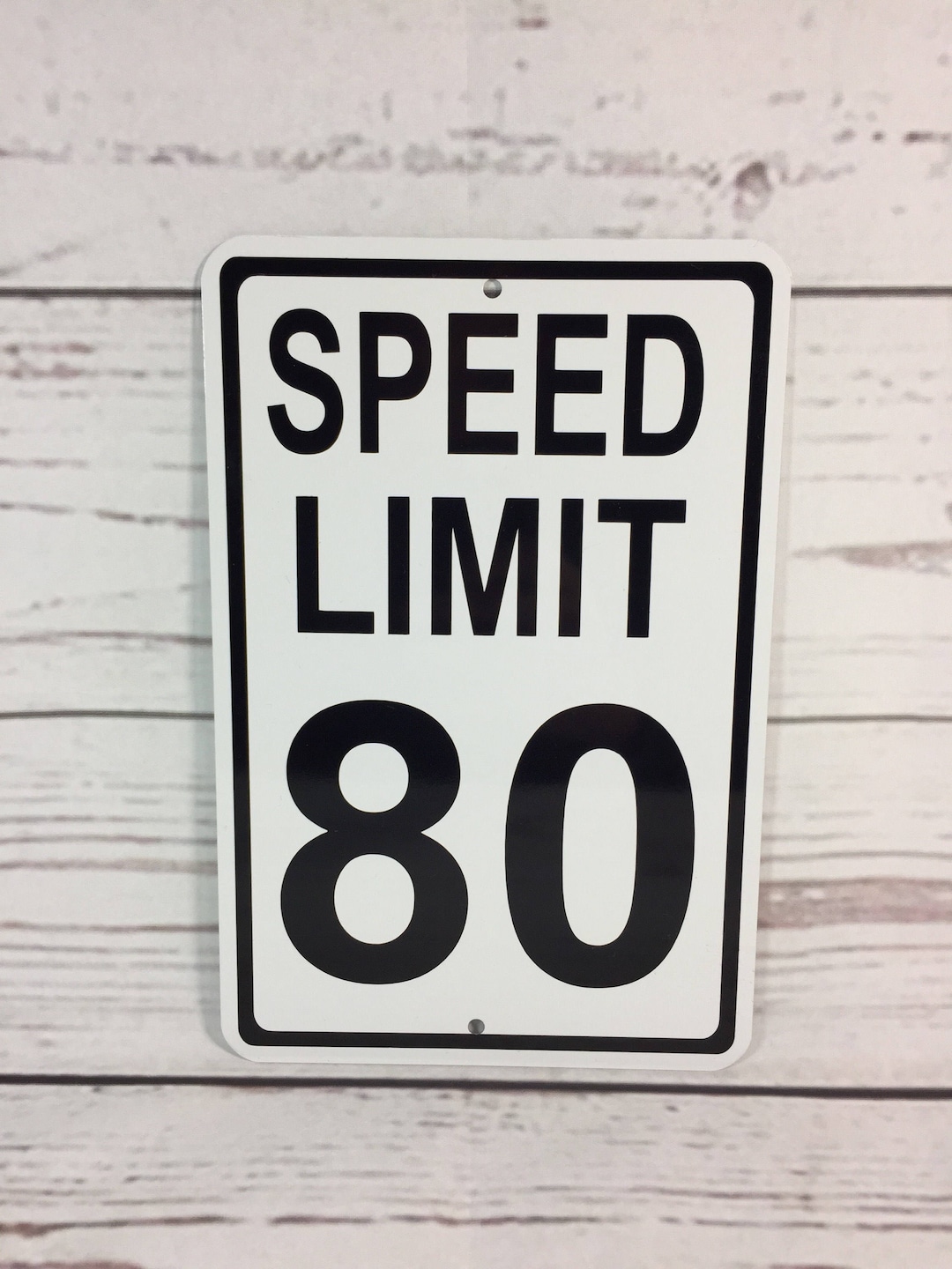 Speed Limit 80 Metal Street Traffic Sign NEW 80MPH 80th Birthday Party ...