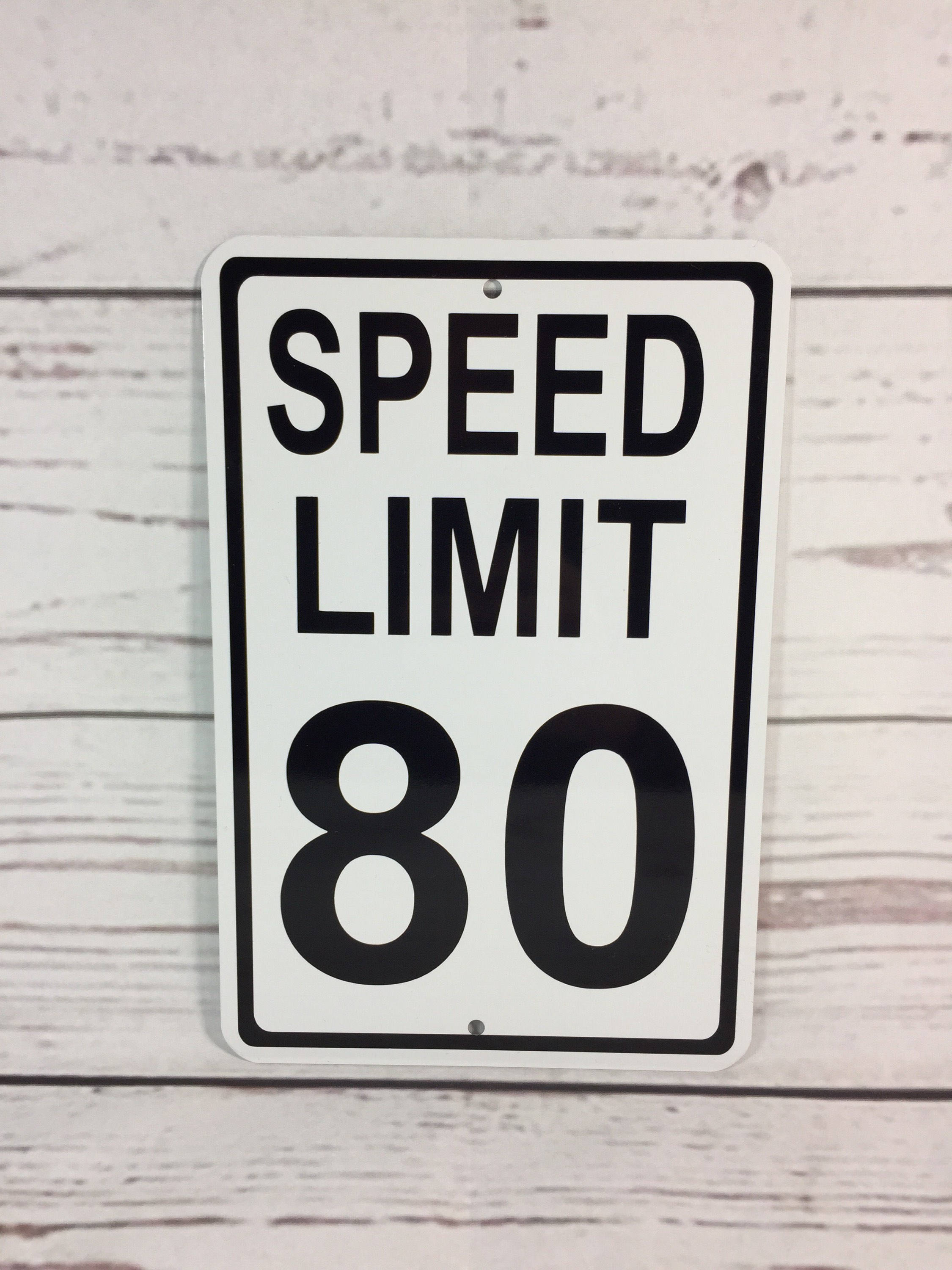 Speed Limit 80 Metal Street Traffic Sign NEW 80MPH 80th - Etsy