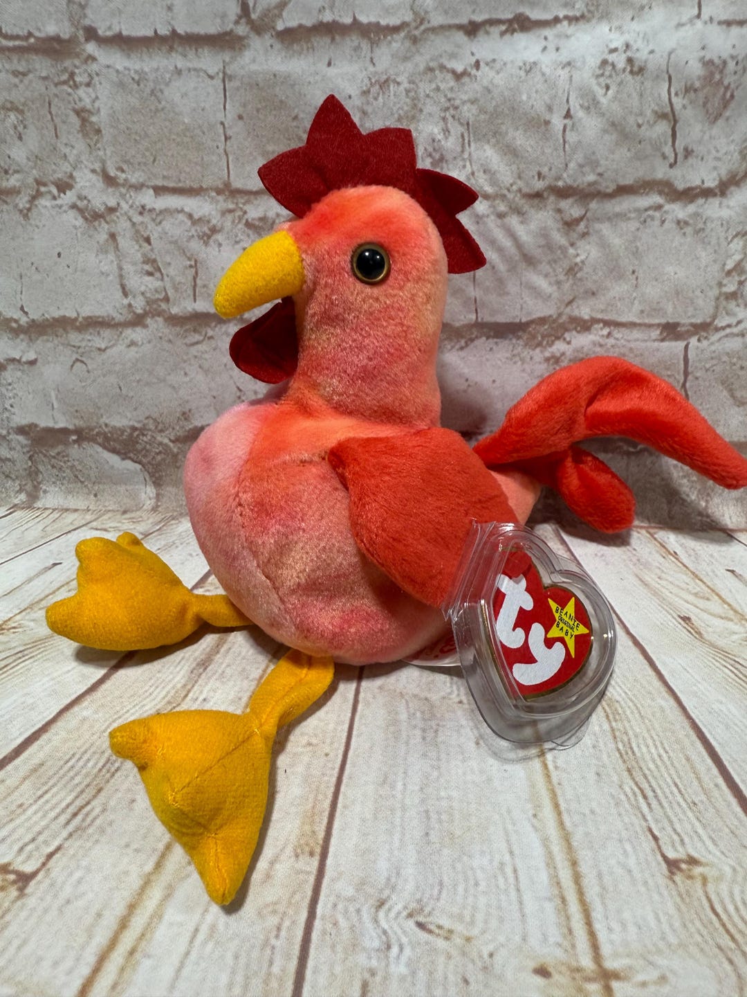 Vintage 1996 TY Strut the Rooster Plush Stuffed Animal the Original ...