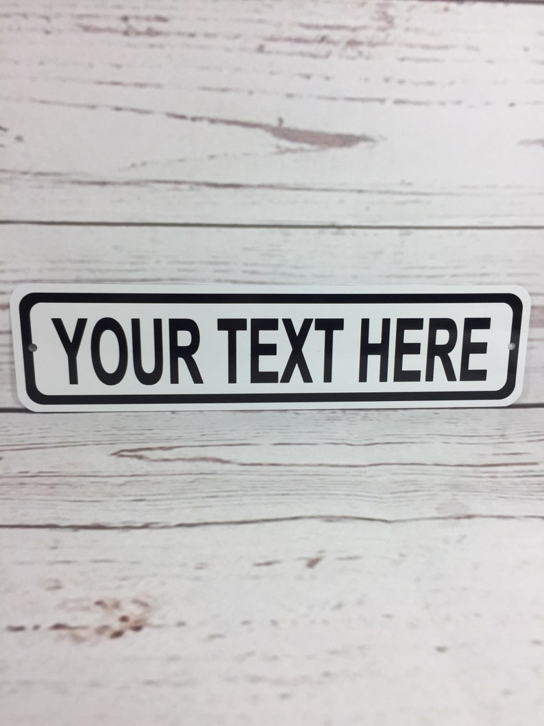 CUSTOM your Text Here METAL Street Sign | Etsy