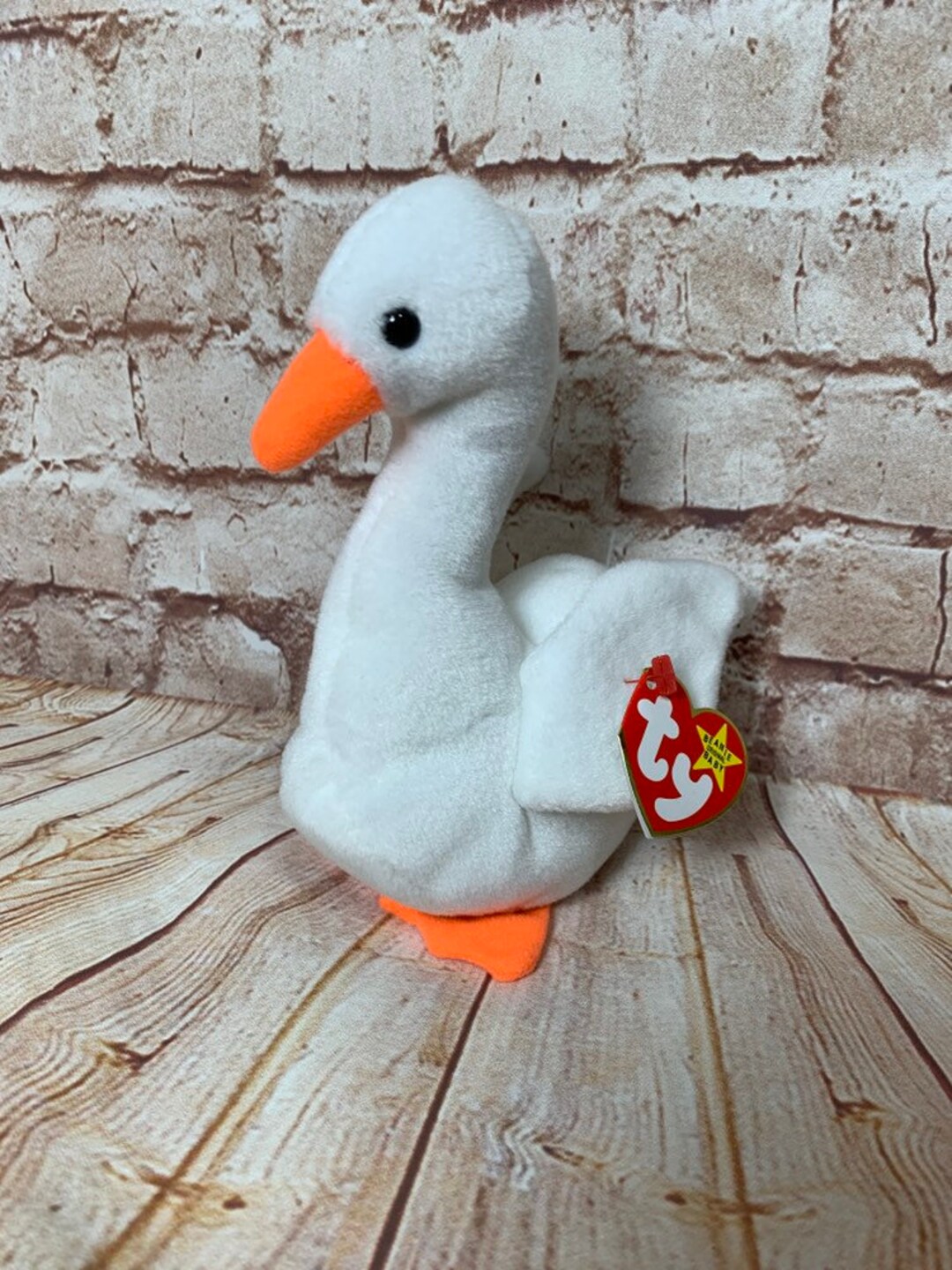 Vintage 1996 TY Gracie the Bald Swan Bird Plush Stuffed Animal the ...