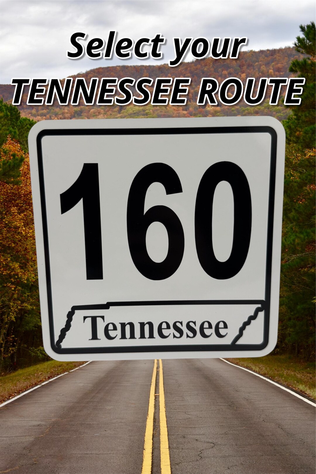 Custom Tennessee State Route Sign: Personalized Metal Highway Sign - Etsy