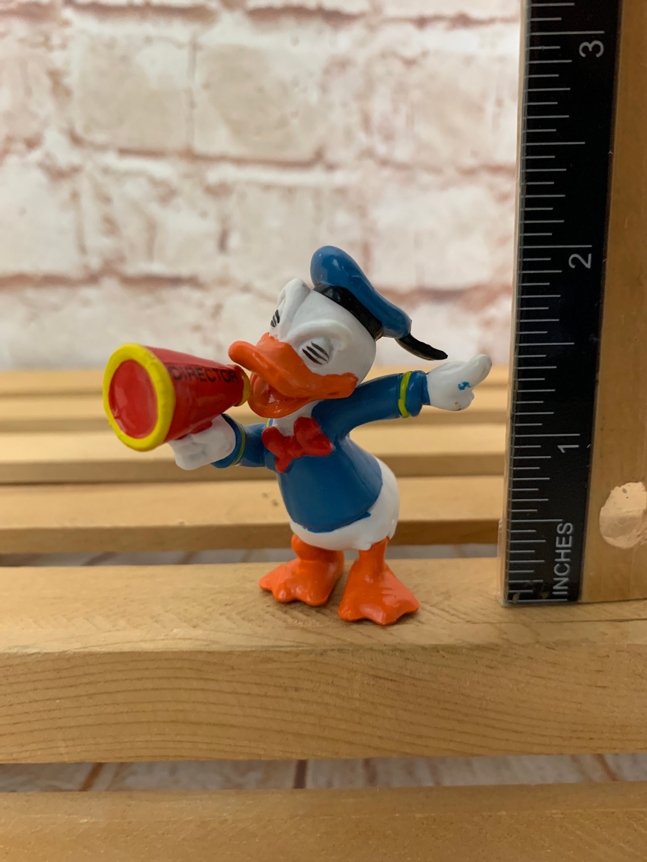 Vintage Donald Duck With Megaphone Disney Miniature PVC Mini - Etsy