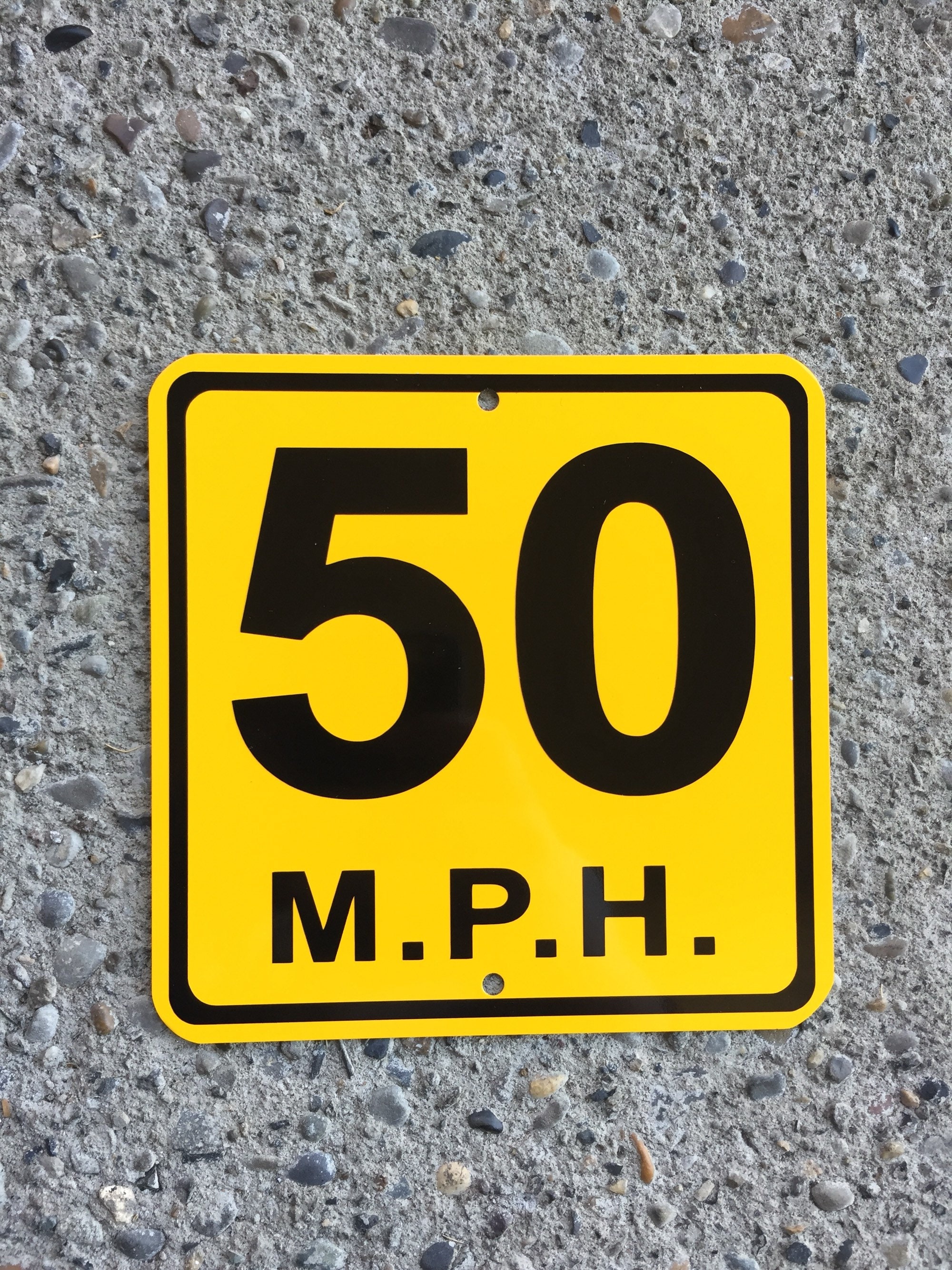 Speed Limit 50 MPH Metal Caution Street Sign 6x6 - Etsy UK