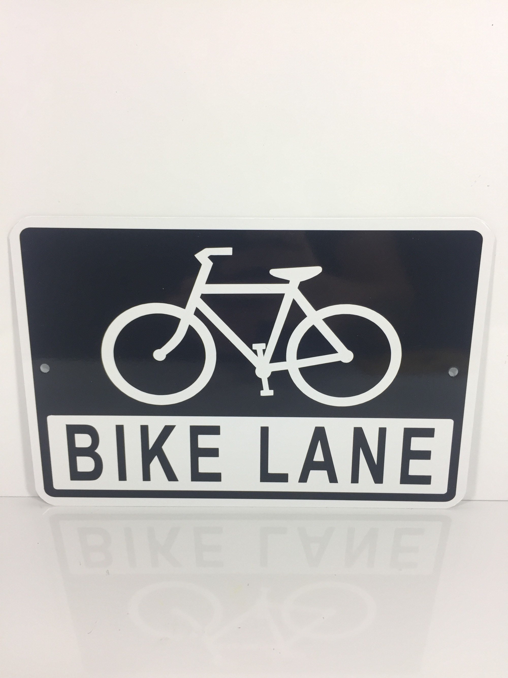 Bike Lane Metal Bicycle Street Road Sign NEW - (3 Sizes Available) - Etsy
