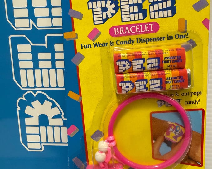 Vintage PEZ Candy Bracelet Pink Pez Accessories Mint in Package MOC - Etsy